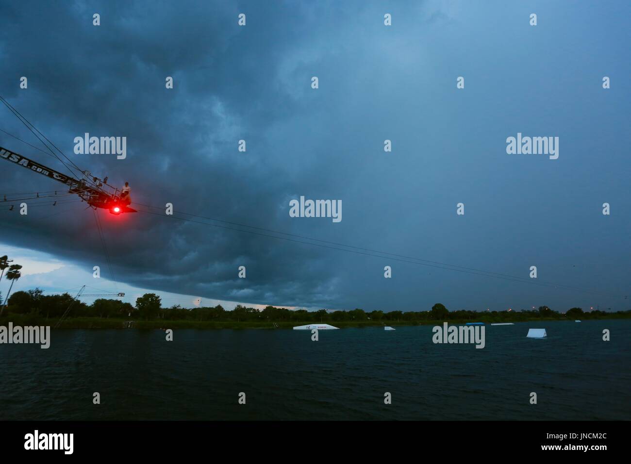 Gigantic Rain Storm Cloud Approaching Quiet Waters Park Ski Rixen Lake ...