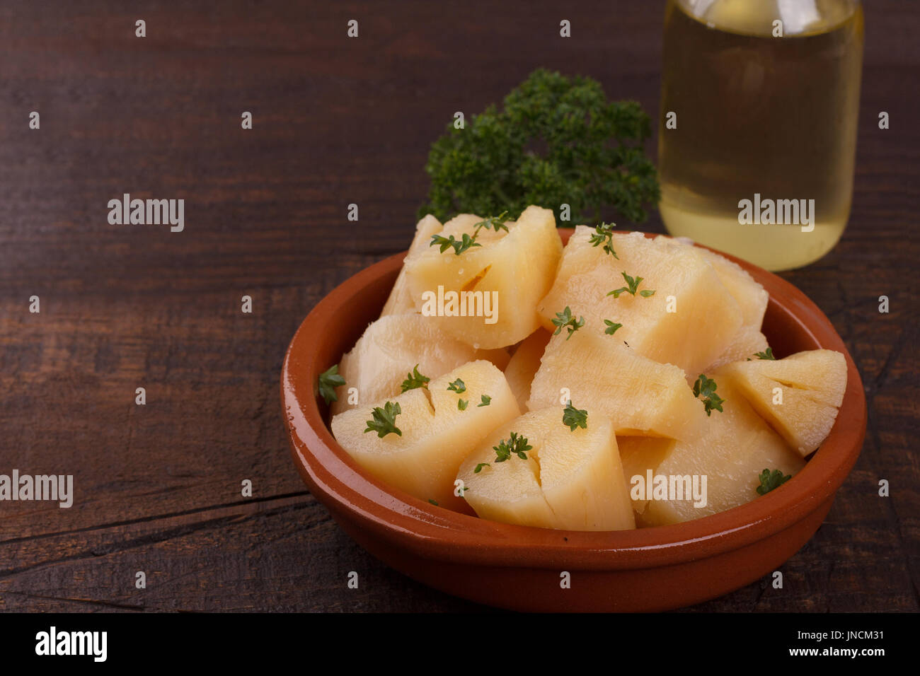 Cooked manihot esculenta (cassava, yuca, manioc, mandioca, Brazilian ...