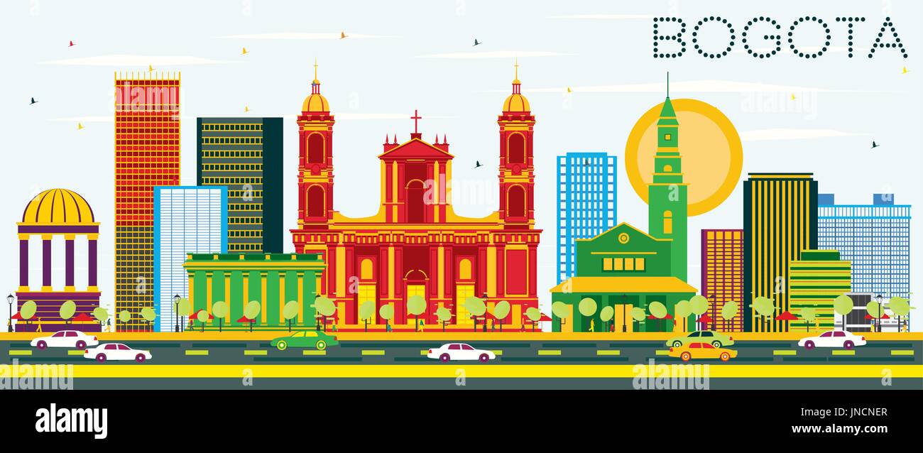 Modern buildings bogota Stock Vector Images - Alamy