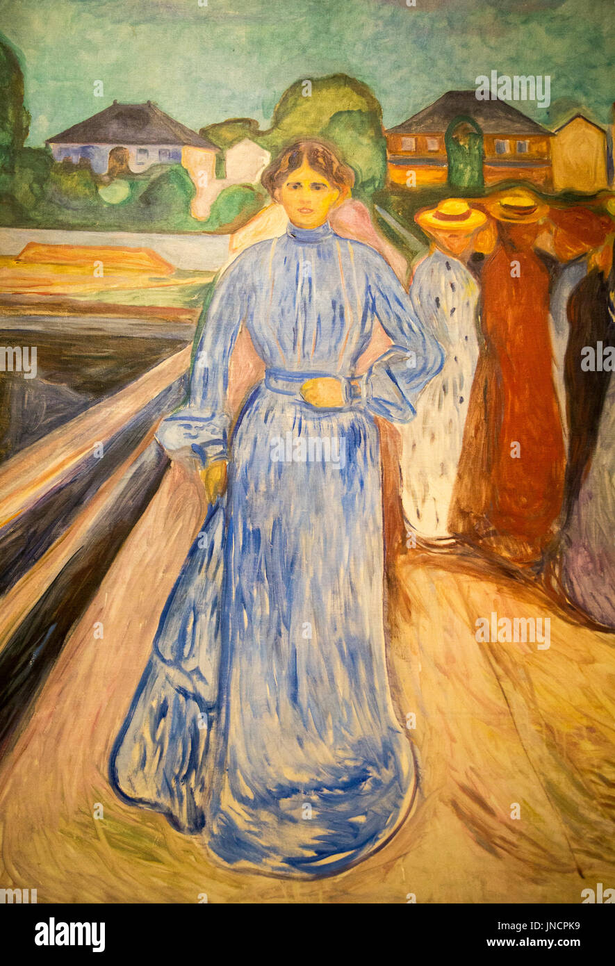 Detail of 'The Woman on the Jetty' 1902-03 oil painting on canvas by ...