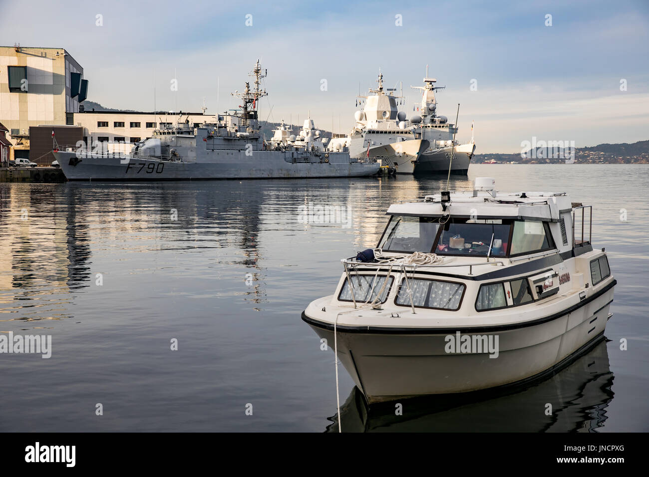Navy ships in the port of Bergen, Norway Stock Photo - Alamy