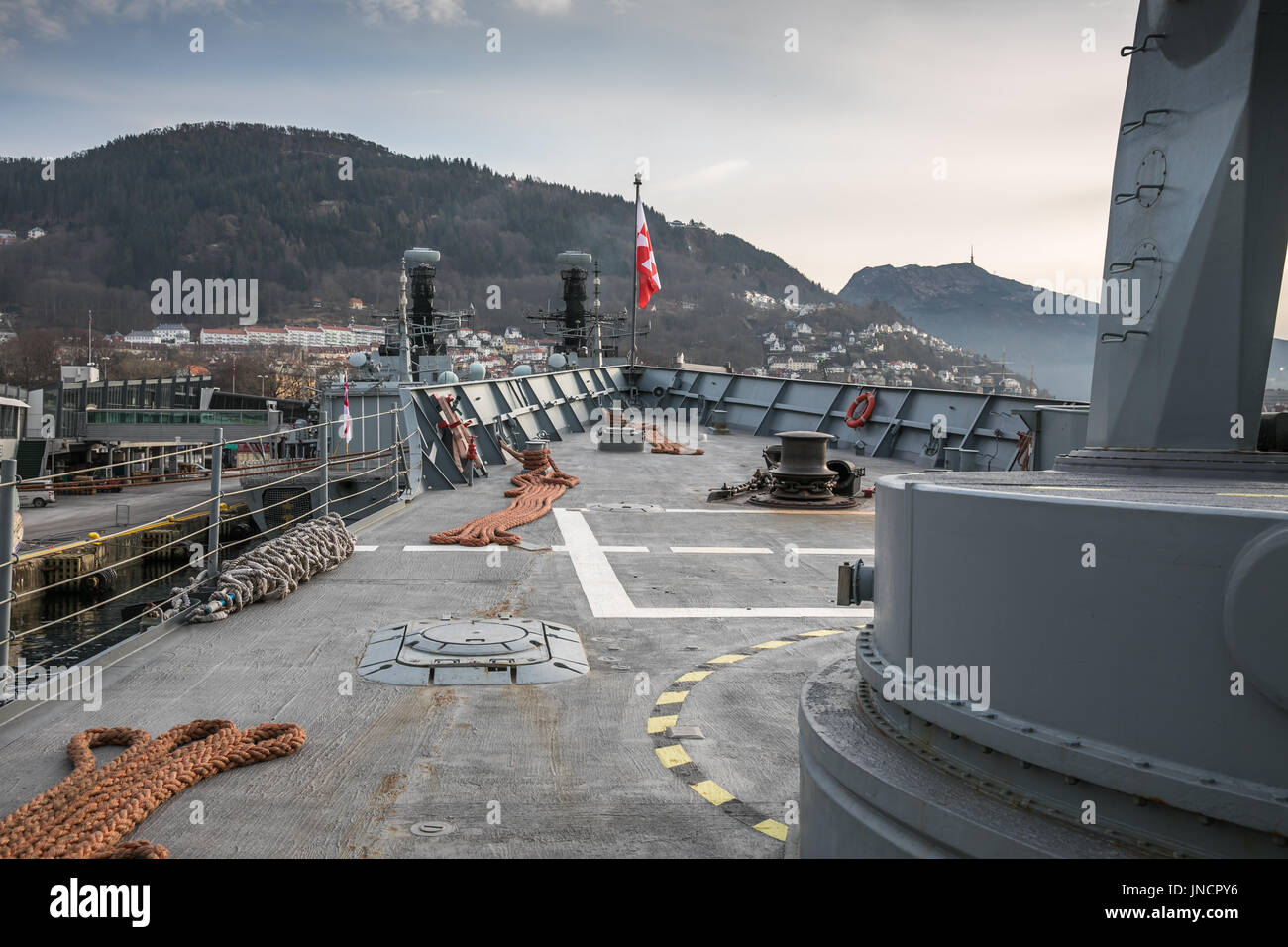 Navy ships in the port of Bergen, Norway Stock Photo - Alamy