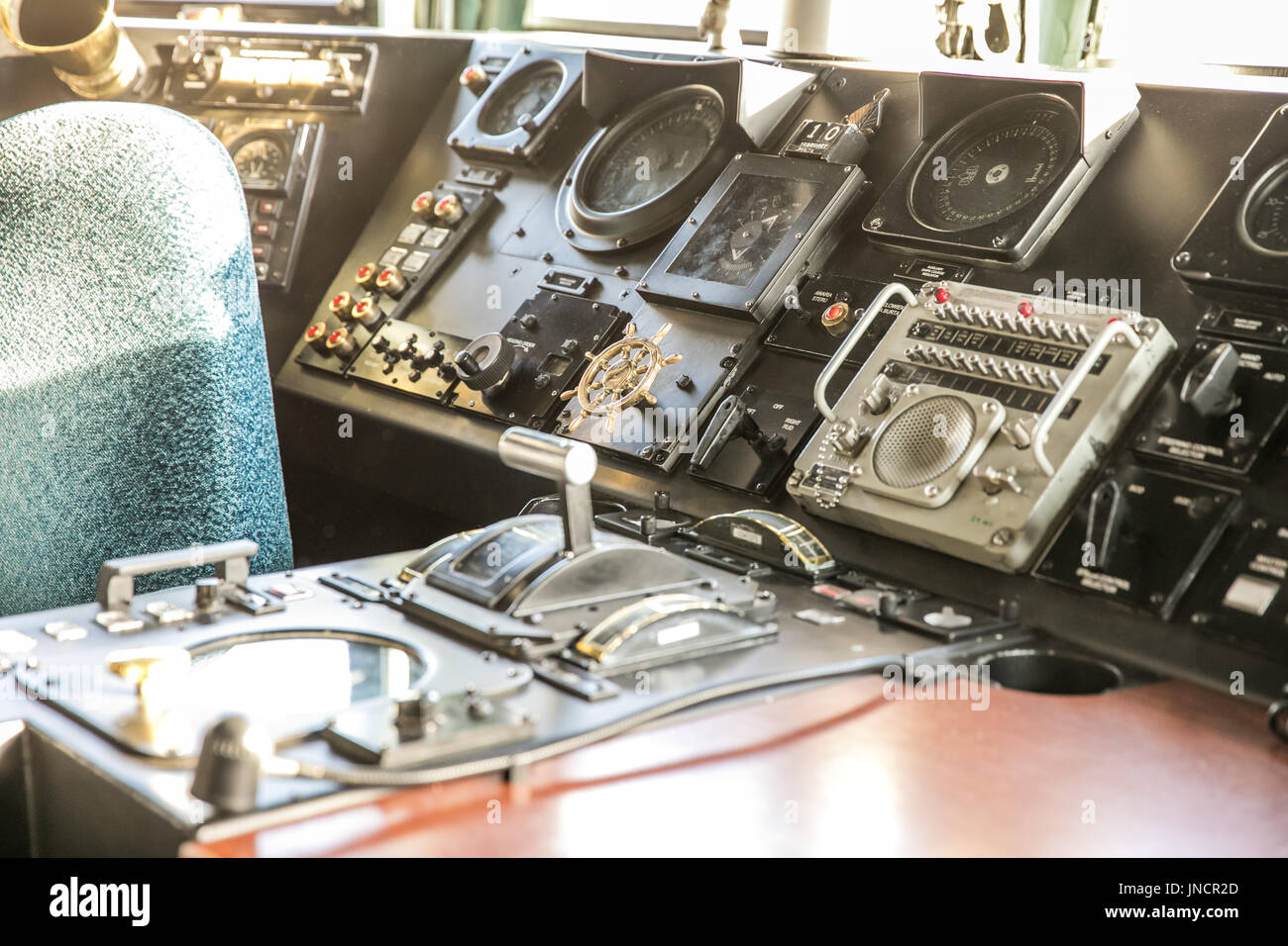 In a cockpit of Polish Navy ship Stock Photo - Alamy