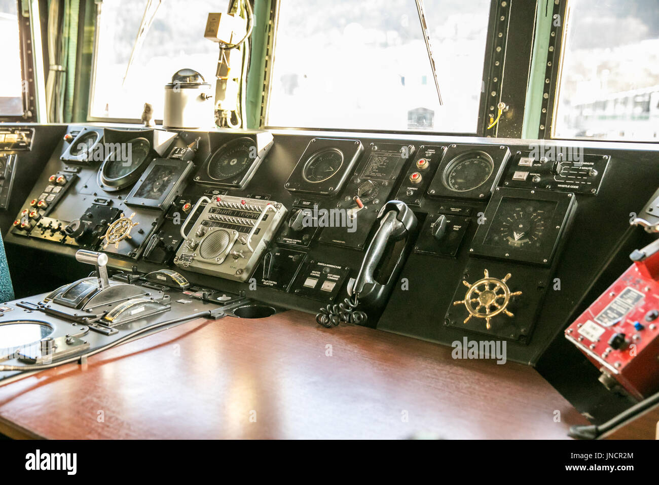 In a cockpit of Polish Navy ship Stock Photo - Alamy