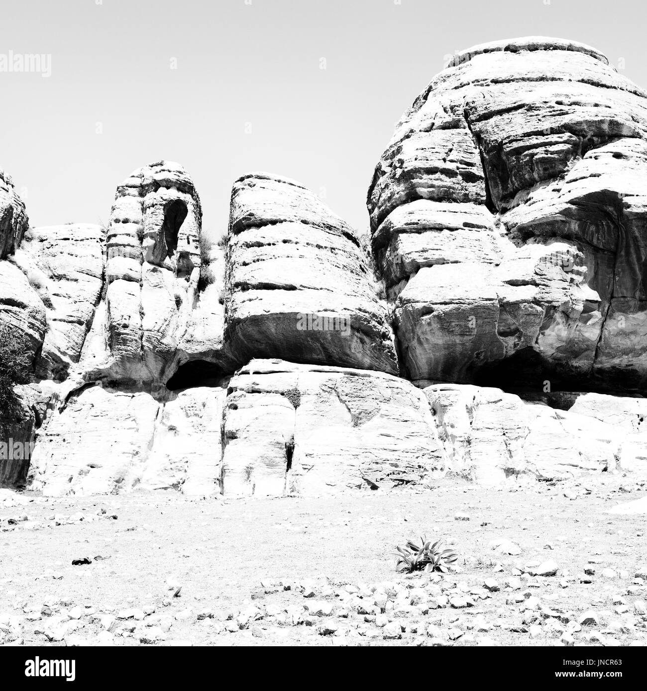 in jordan the scenic valley of dana natural reserve for walking Stock ...