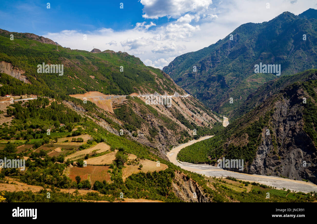 River Valley Landscape and new Road Construction side Distrct Gramsh ...