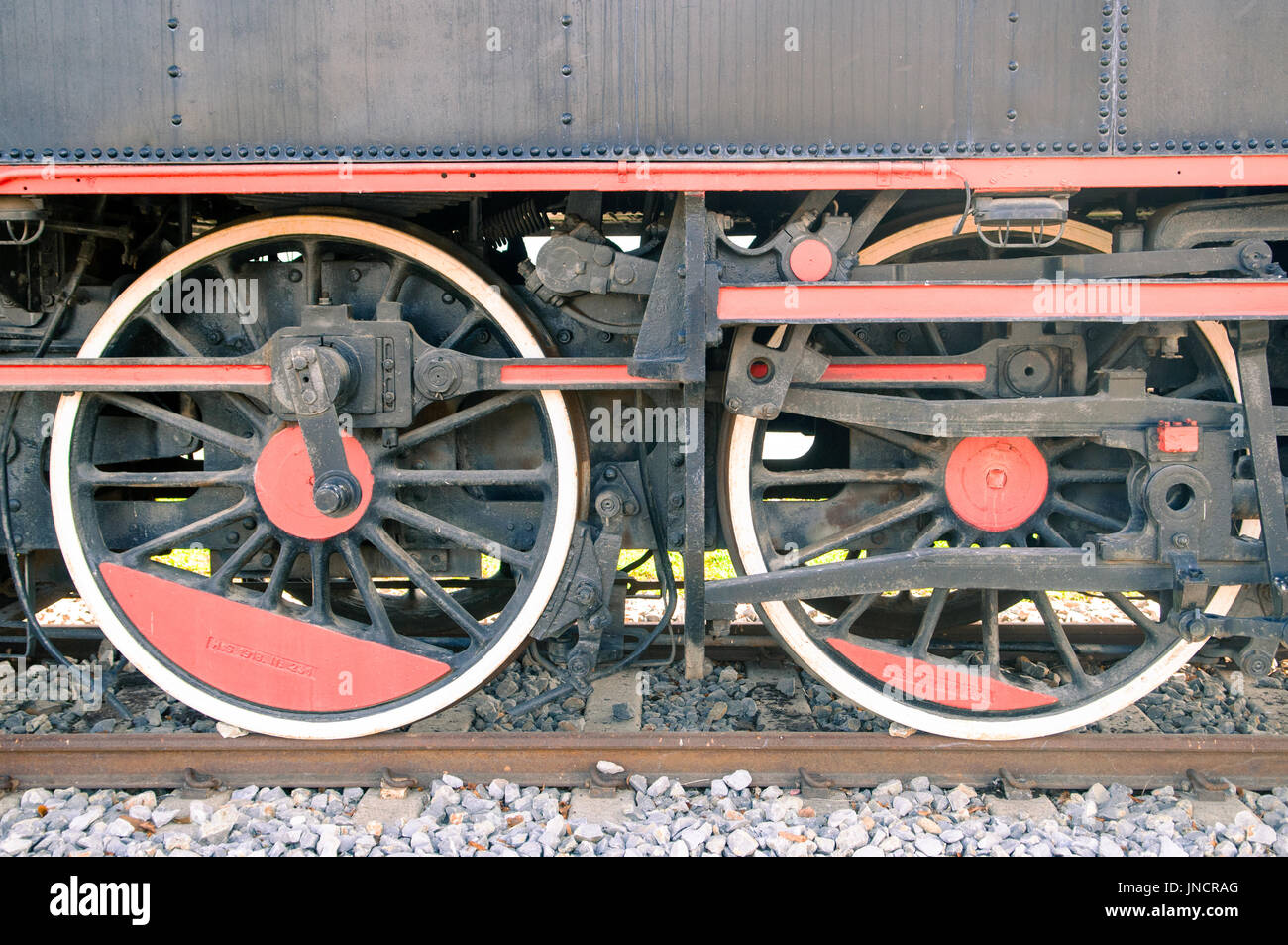 Old steam locomotive wheels hi-res stock photography and images - Alamy