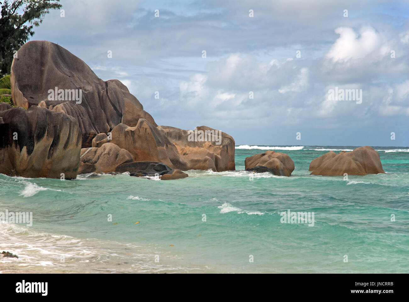 La Digue a granite island of the Seychelles archipelago includes ...