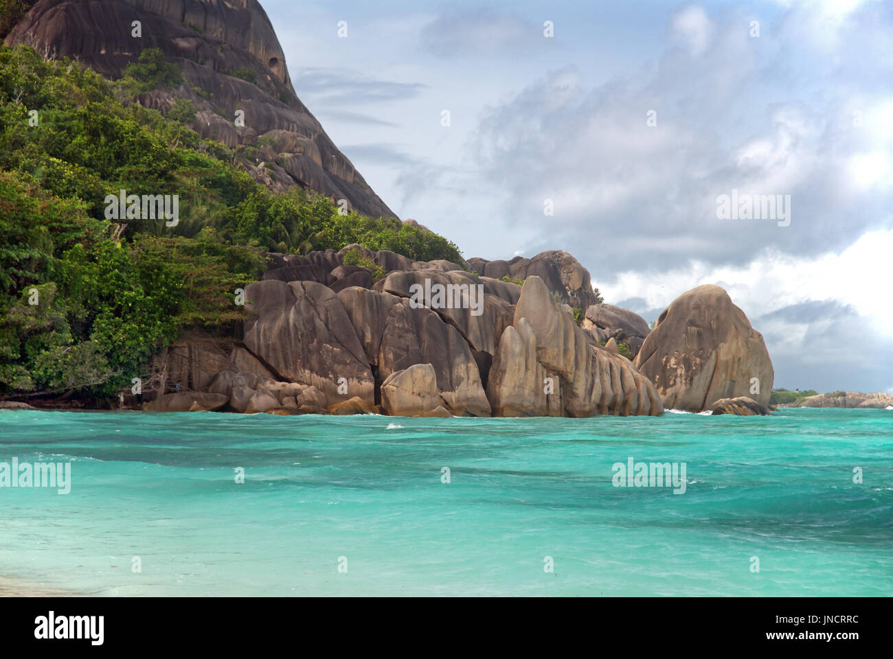 La Digue a granite island of the Seychelles archipelago includes ...