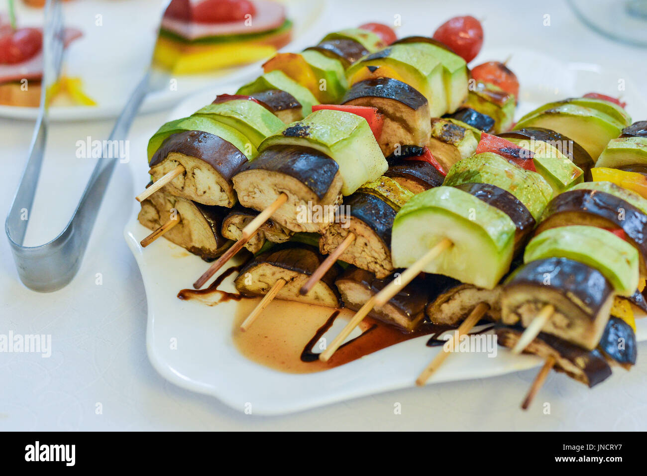 catering canapes food Stock Photo - Alamy