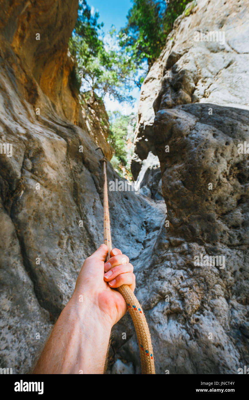 Kritsa Gorge near Agios Nikolaos on Crete, Greece Stock Photo - Alamy