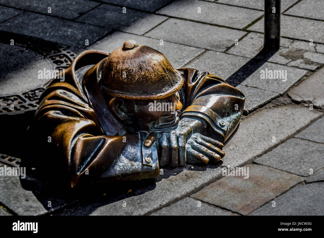 The watcher statue bratislava hi-res stock photography and images - Alamy