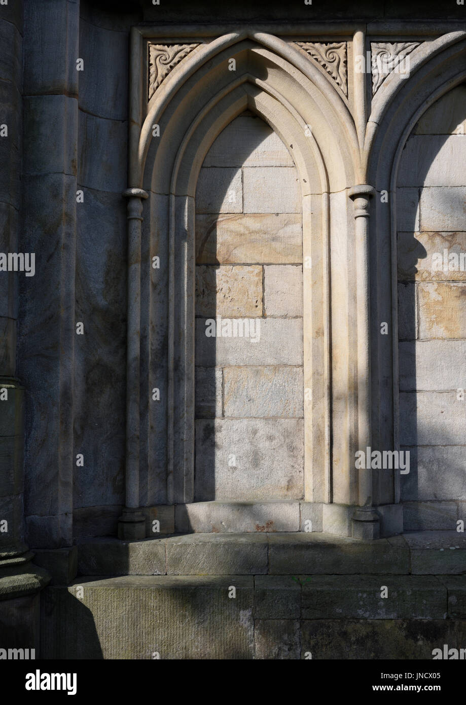 Blind arch at all saints church stand whitefield Stock Photo - Alamy