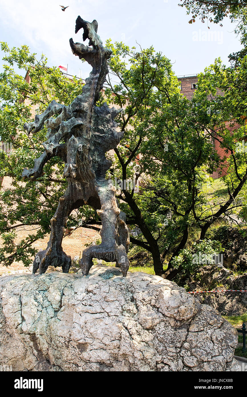 Wawel Dragon in Krakow (Poland Stock Photo - Alamy