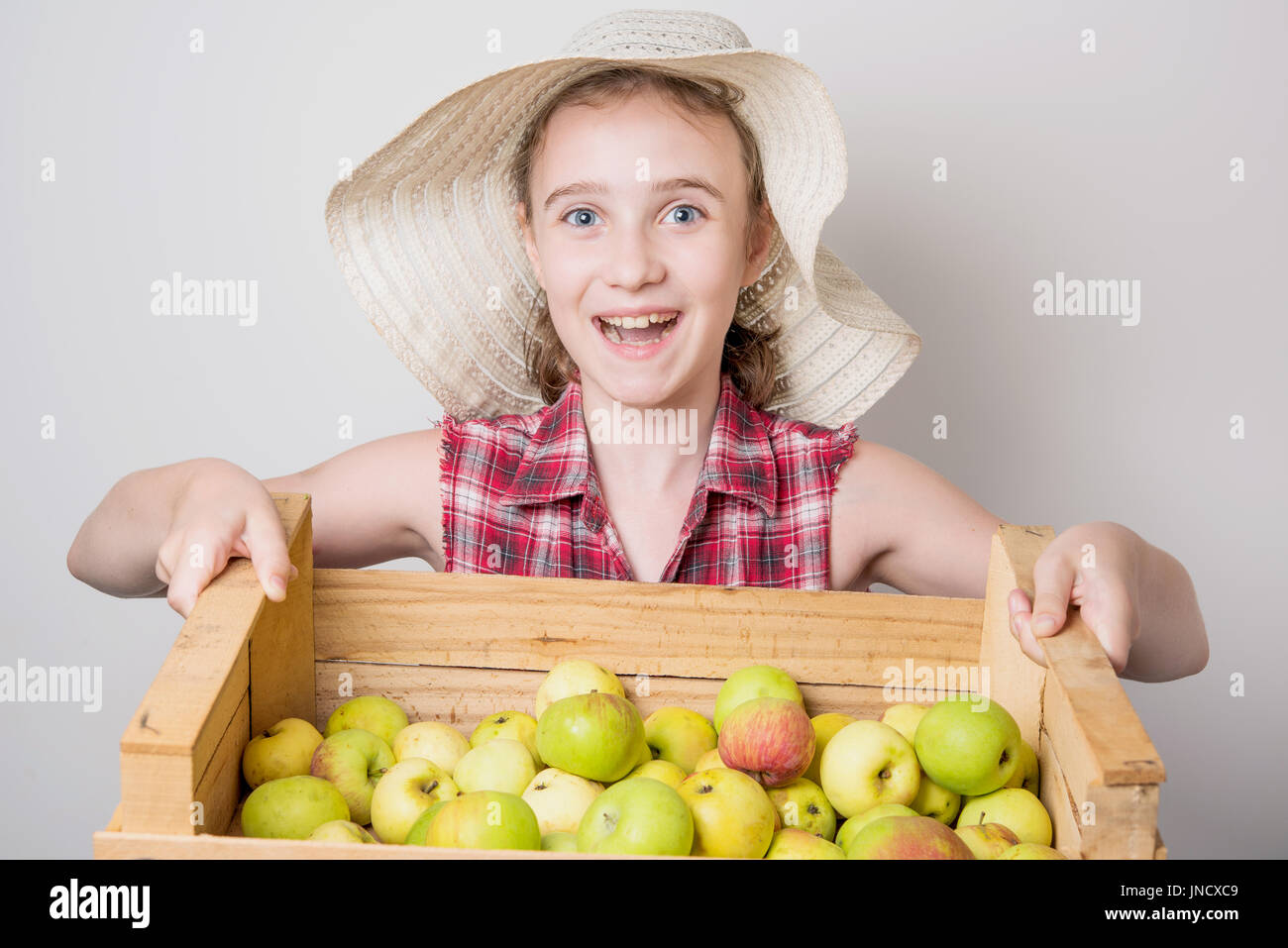 girl with a crop Stock Photo - Alamy