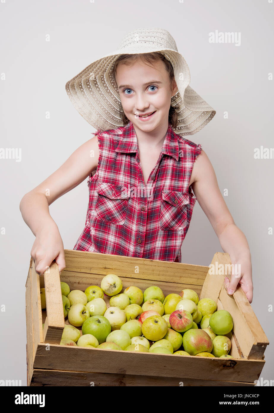 girl with a crop Stock Photo - Alamy