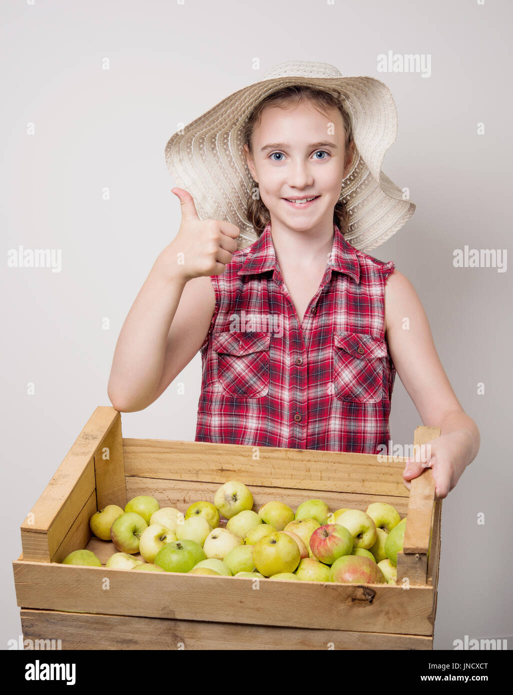 girl with a crop Stock Photo - Alamy