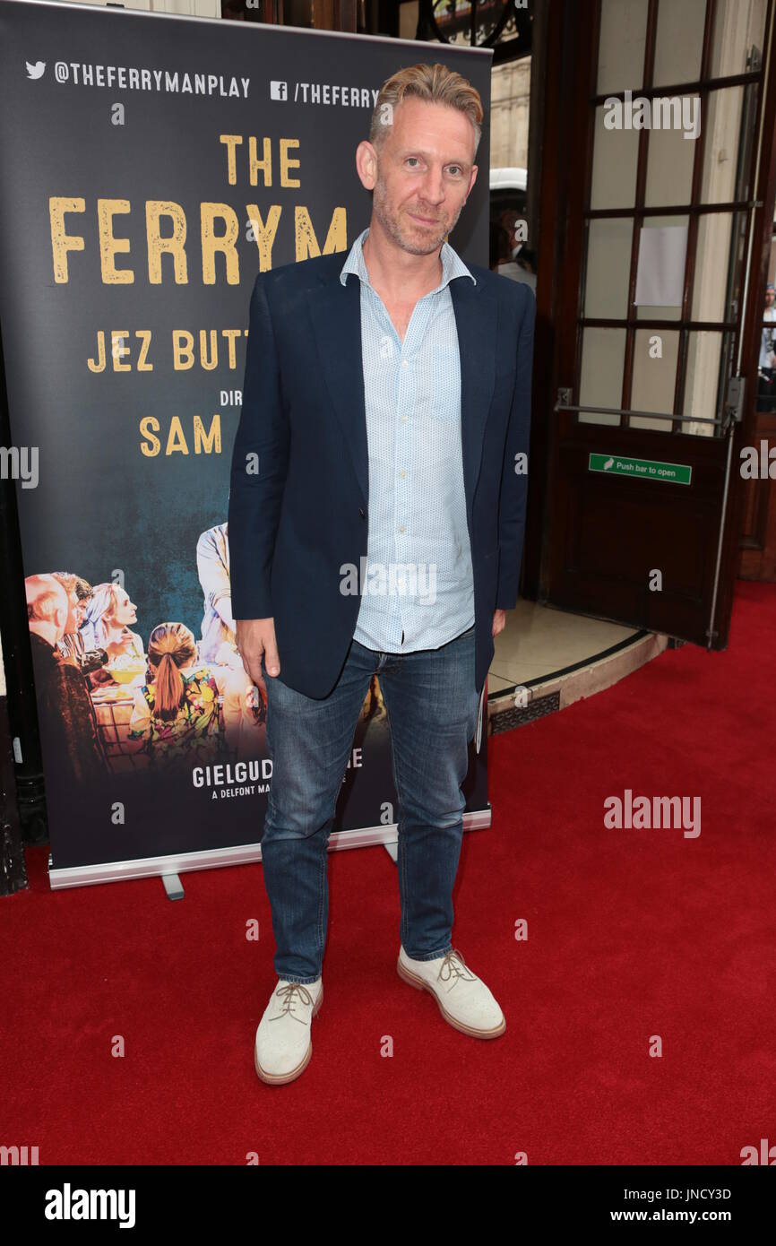'The Ferryman' play - Red carpet arrivals Featuring: Paul Thornley ...