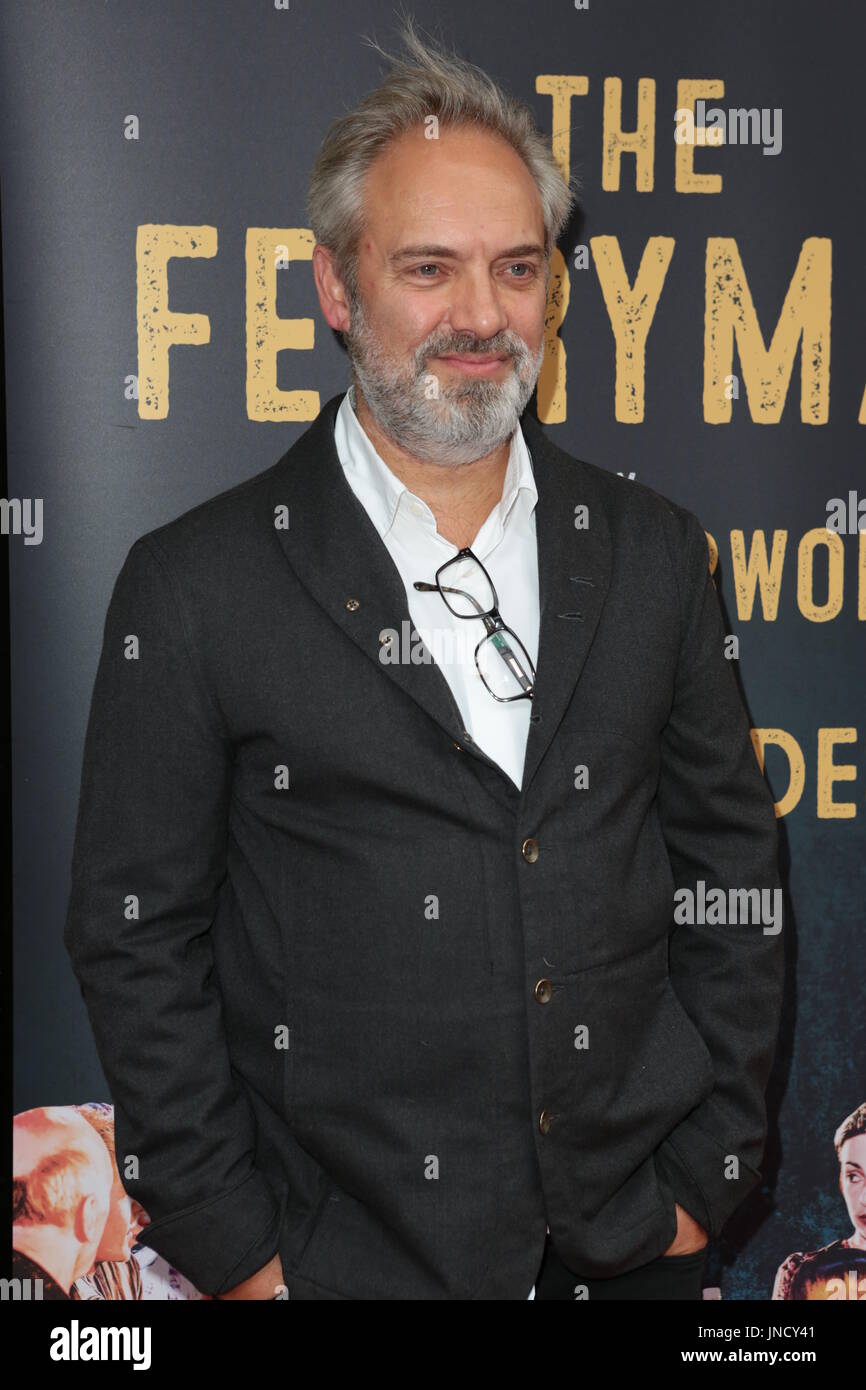 'The Ferryman' play - Red carpet arrivals Featuring: Sam Mendes Where ...