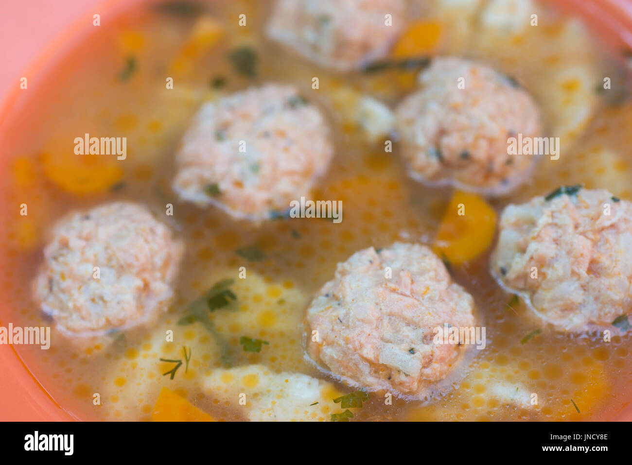 Delicious salmon soup carrot hi-res stock photography and images - Alamy