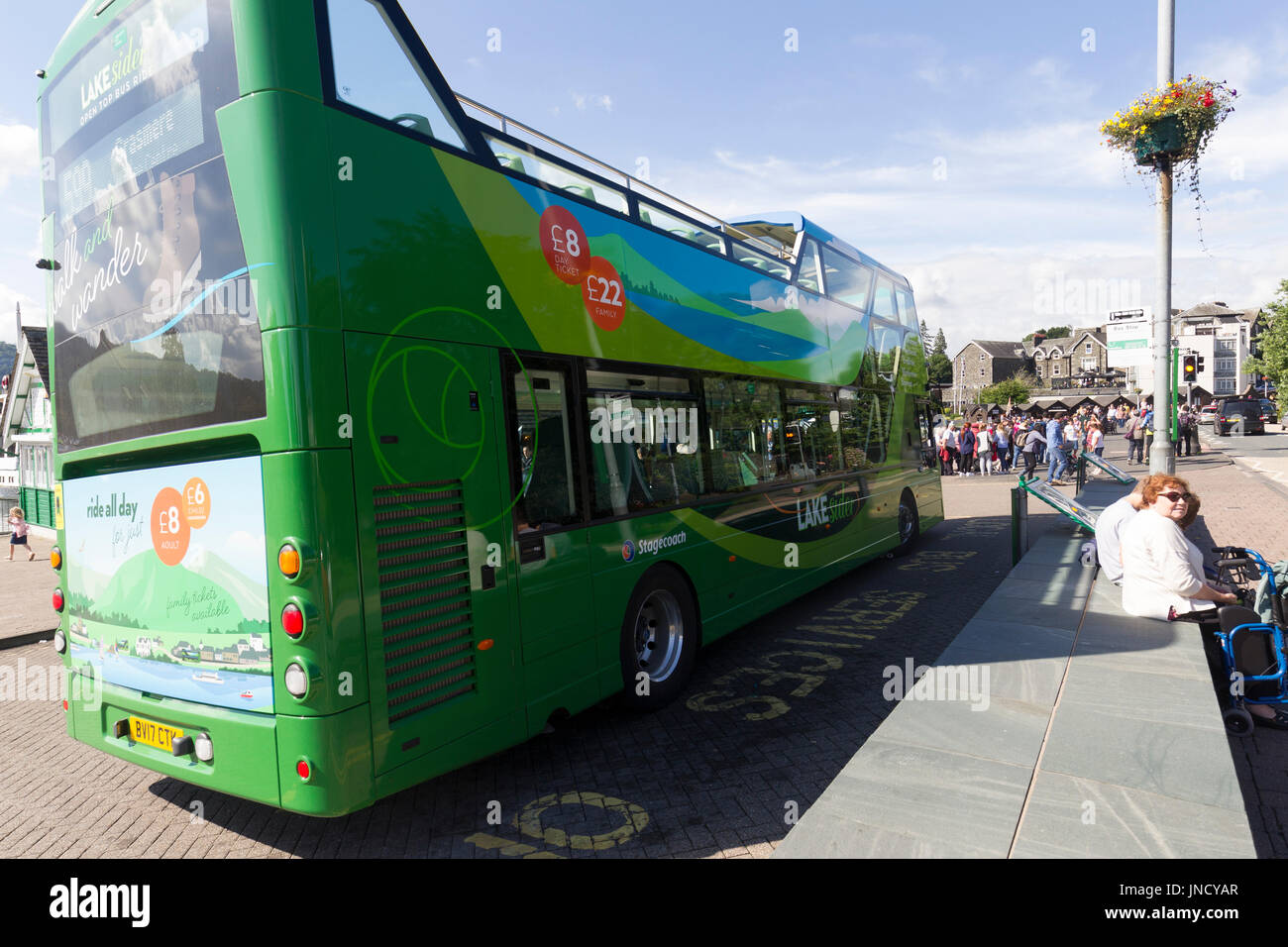 New fleet of open top buses to operate in the Lake District Stock Photo ...