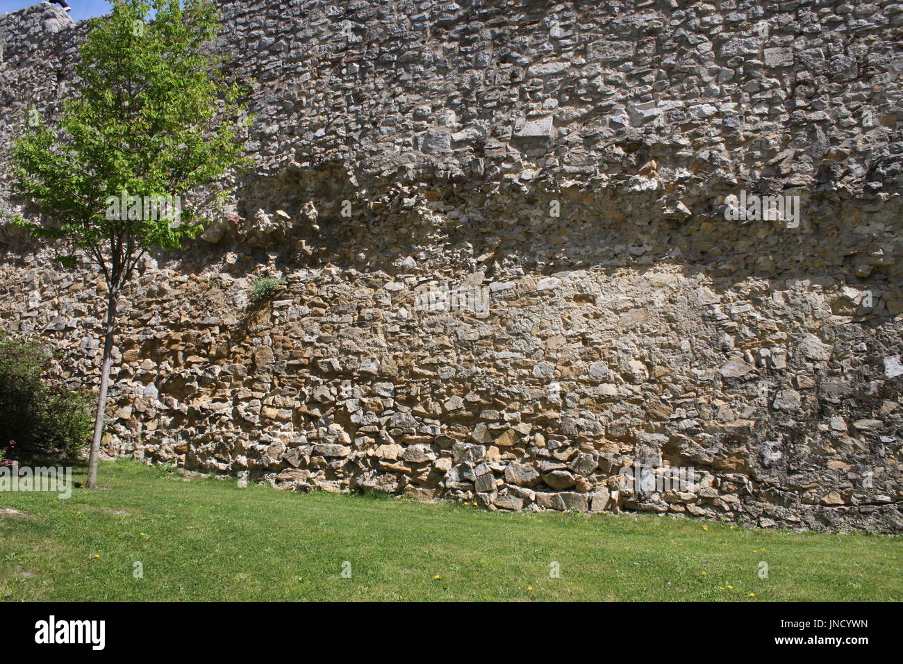 Northern Castle Wall Promenade in Pecs, Hungary. The Barbican in Pecs ...