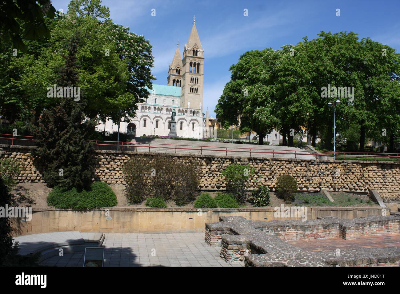 The Cathedral of Pecs, Hungary. Pecs is World Heritage Site by UNESCO ...