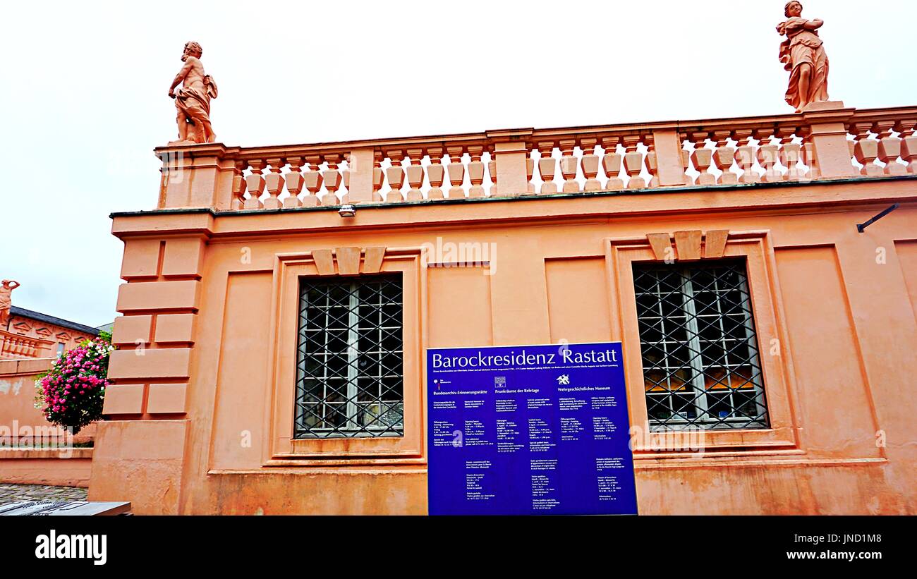 Schloss Rastatt or Residenzschloss Rastatt, Germany Stock Photo - Alamy