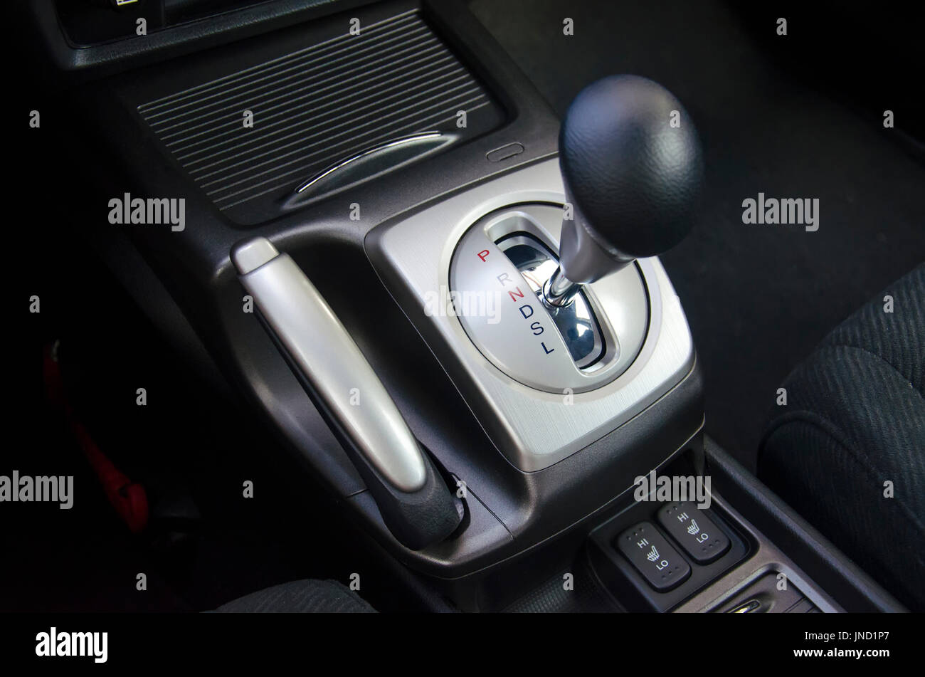 Colored automatic gearshift stick Stock Photo - Alamy