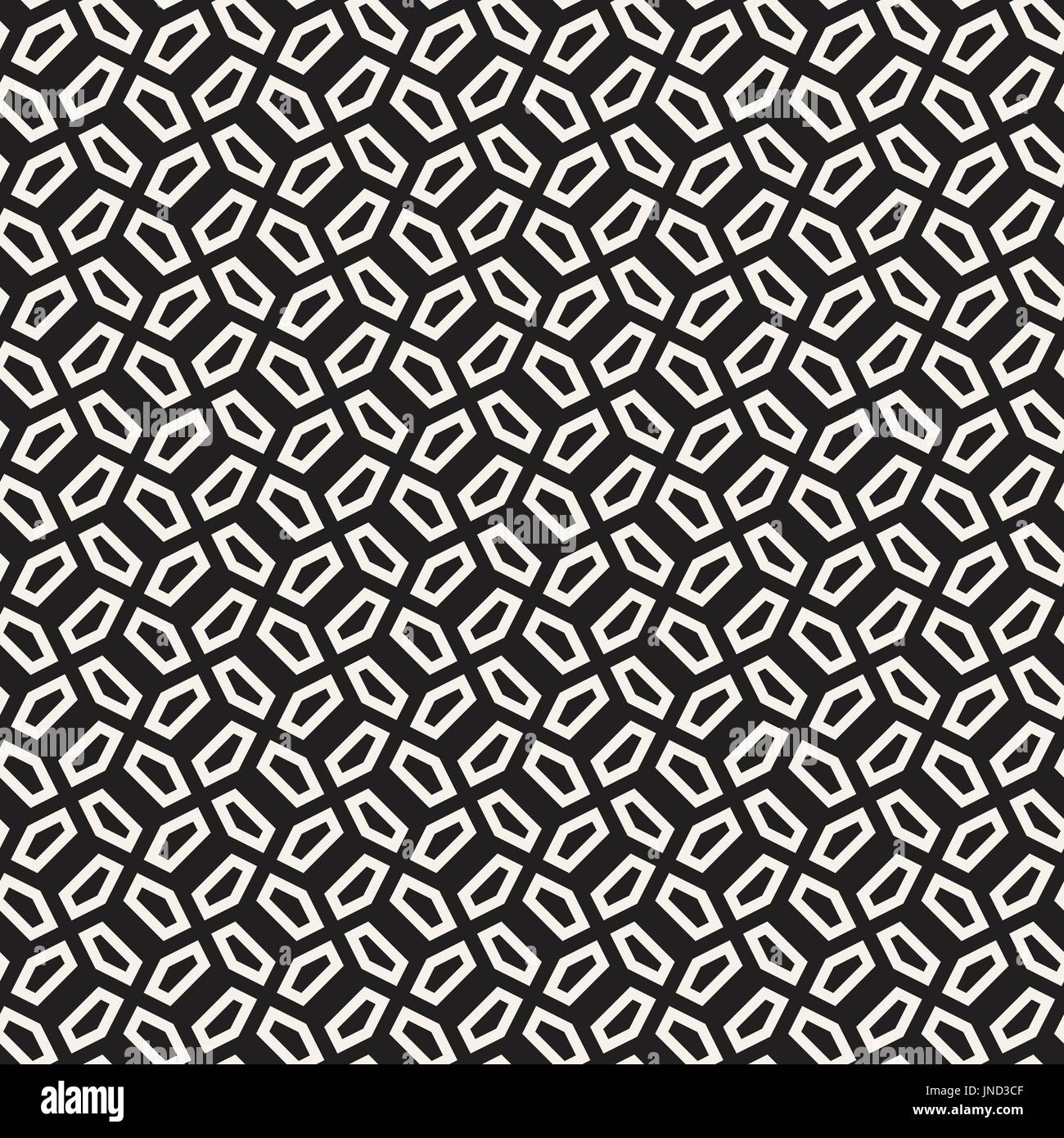 Vector seamless pattern. Modern geometric lattice texture. Repeating ...