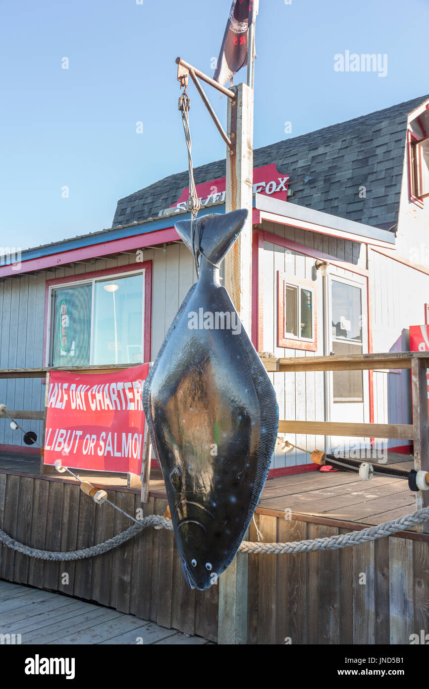 Plastic fish model, Homer Spit, Homer, Alaska, USA Stock Photo - Alamy