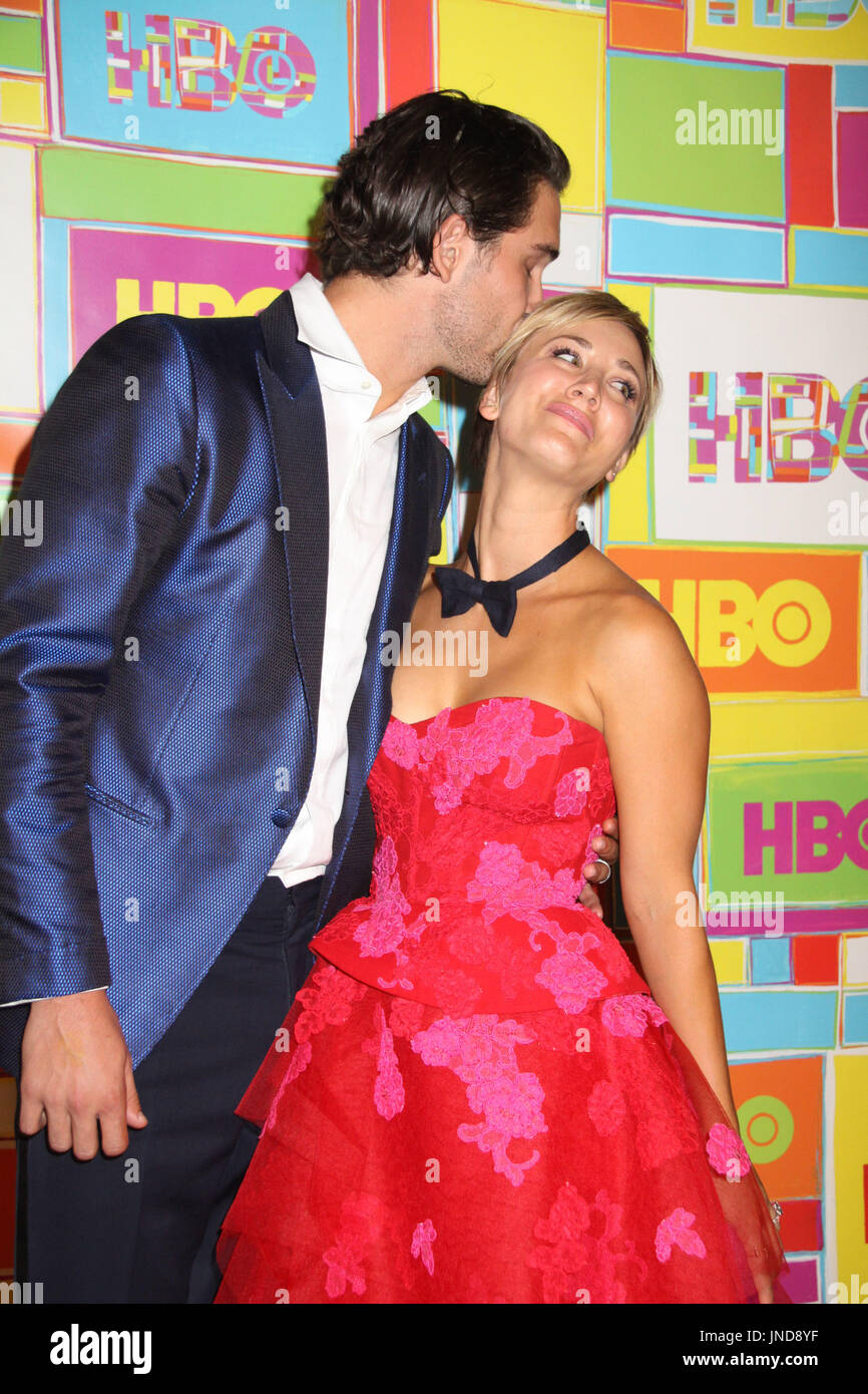 Ryan Sweeting, Kaley Cuoco-Sweeting 08/25/2014 The 66th Annual ...