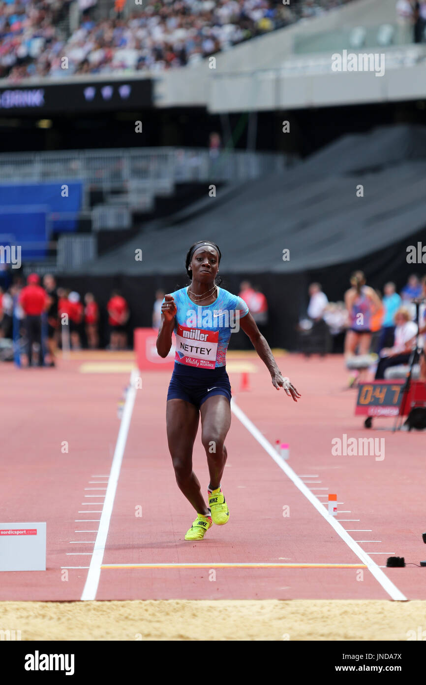 Christabel NETTEY competing in the Women's Long Jump at the 2017 IAAF ...