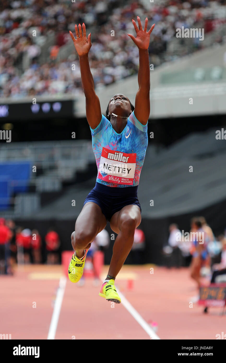 Christabel NETTEY competing in the Women's Long Jump at the 2017 IAAF ...