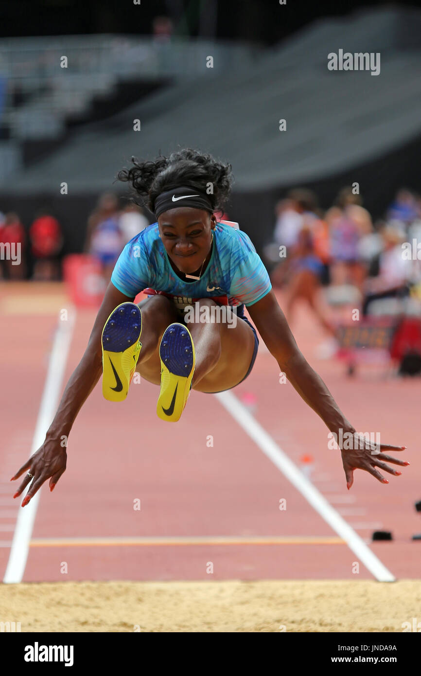 Christabel NETTEY competing in the Women's Long Jump at the 2017 IAAF ...