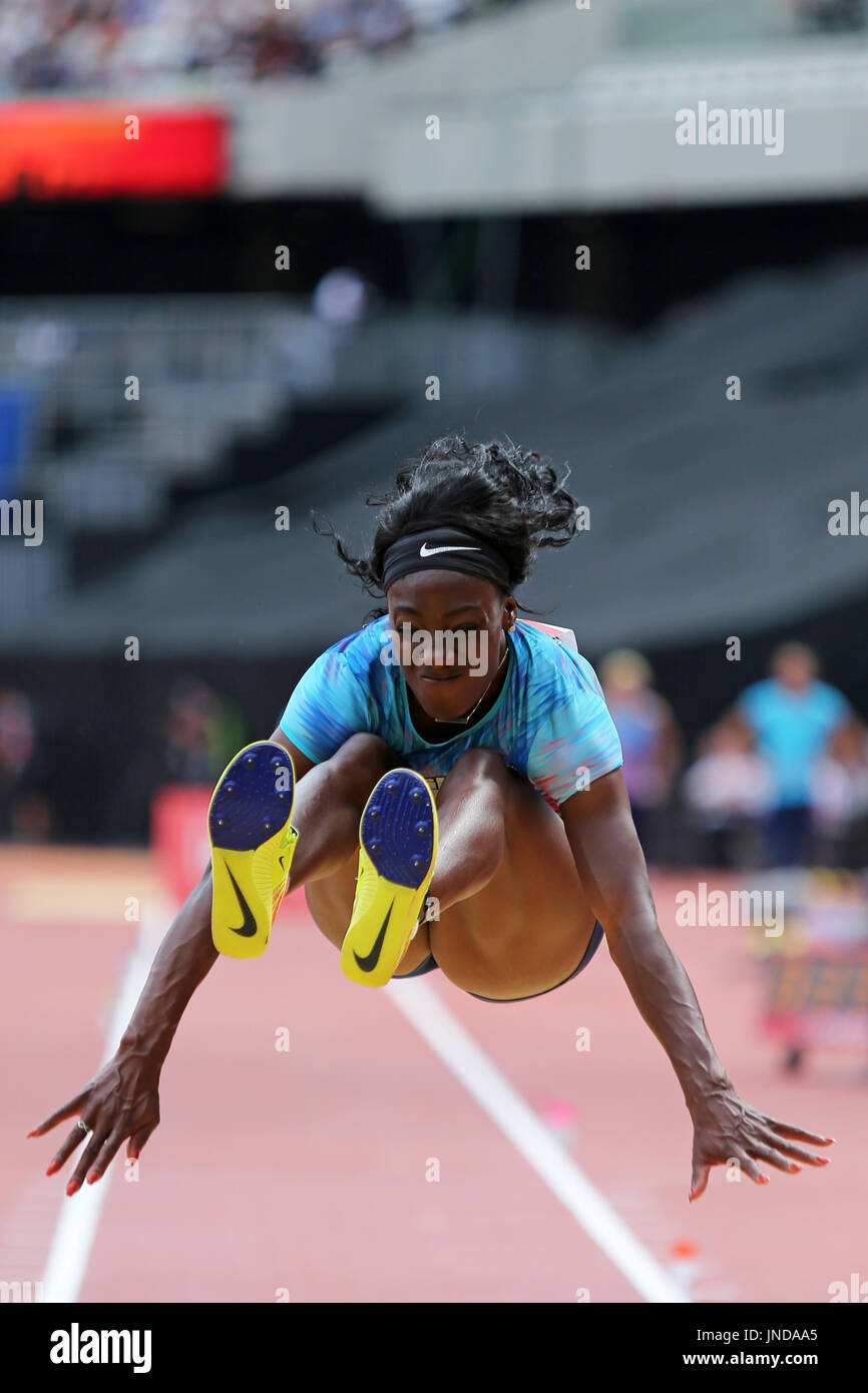 Christabel NETTEY competing in the Women's Long Jump at the 2017 IAAF ...