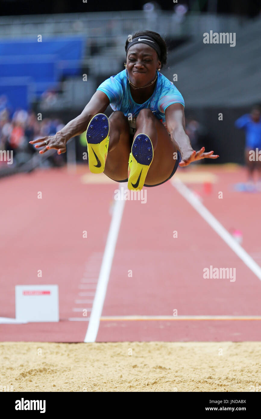 Christabel NETTEY competing in the Women's Long Jump at the 2017 IAAF ...