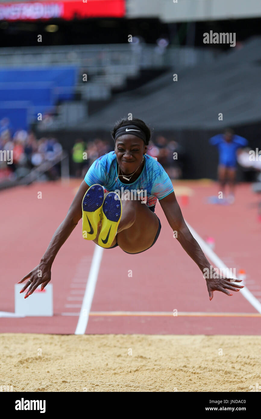 Christabel NETTEY competing in the Women's Long Jump at the 2017 IAAF ...