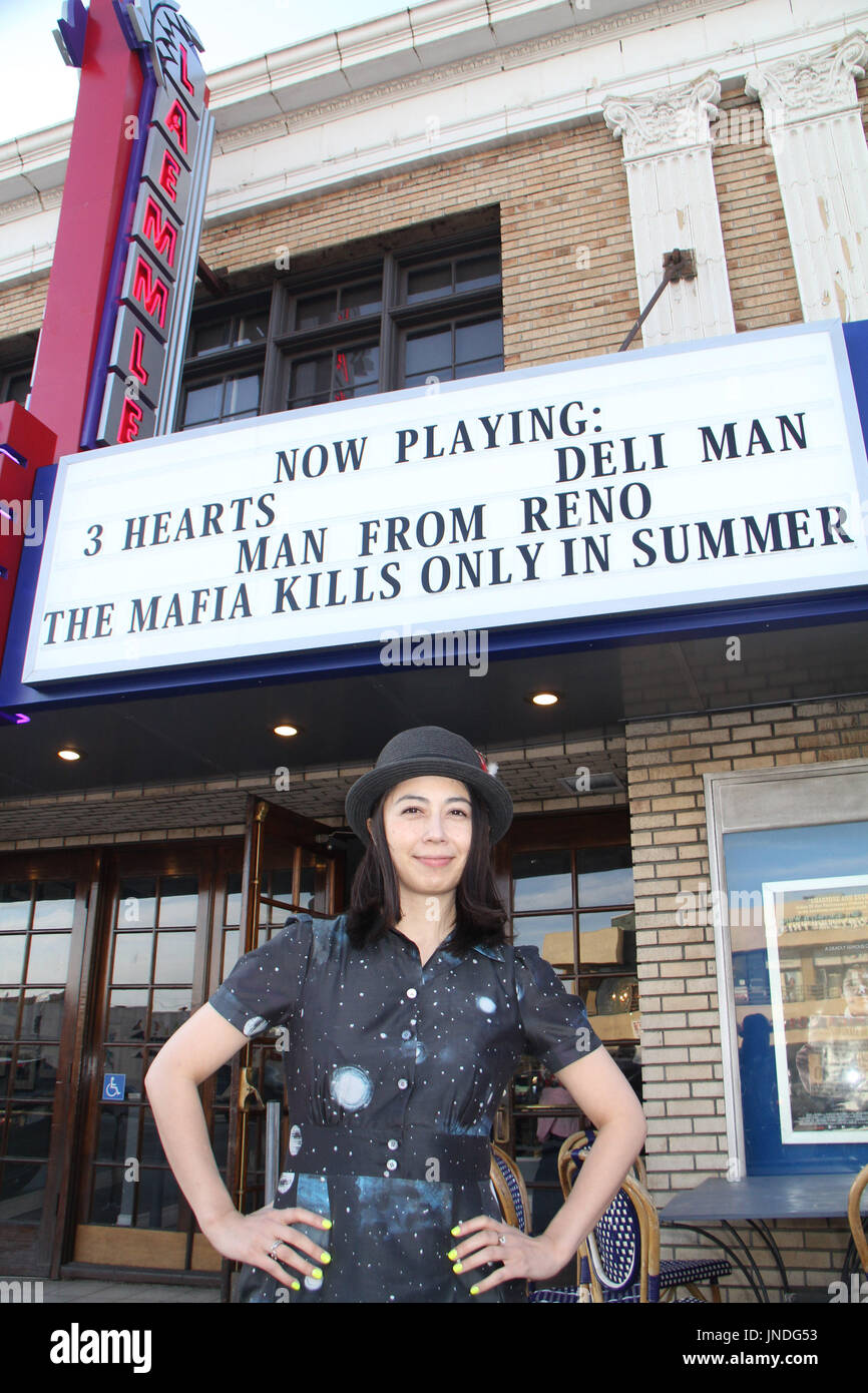 Ayako Fujitani 03/28/2015 "Man from Reno" Opening Weekend photo call ...