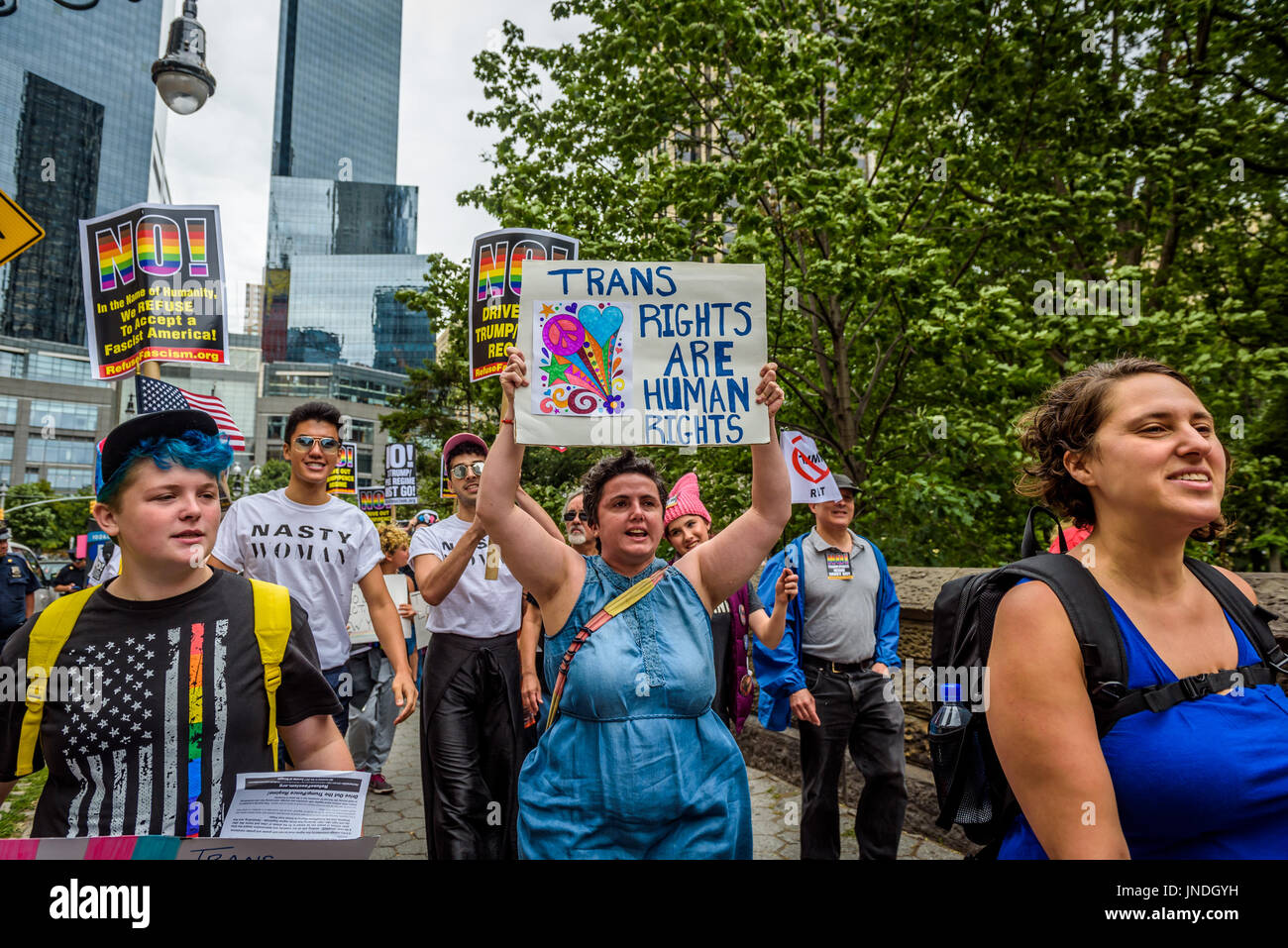 Trans rights protest united states hi-res stock photography and images ...