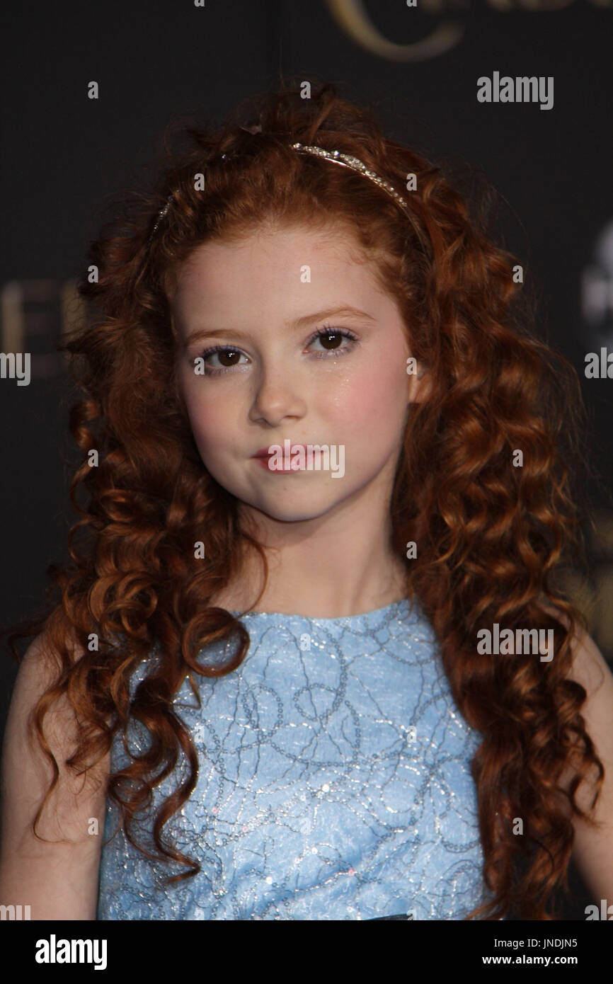 Francesca Capaldi 03/01/2015 The World Premiere of "Cinderella" held at ...