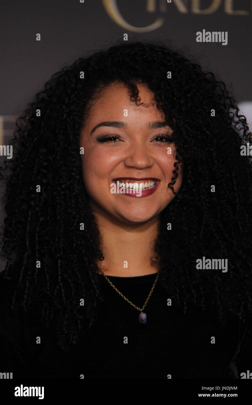 Aisha Dee 03/01/2015 The World Premiere of "Cinderella" held at El ...