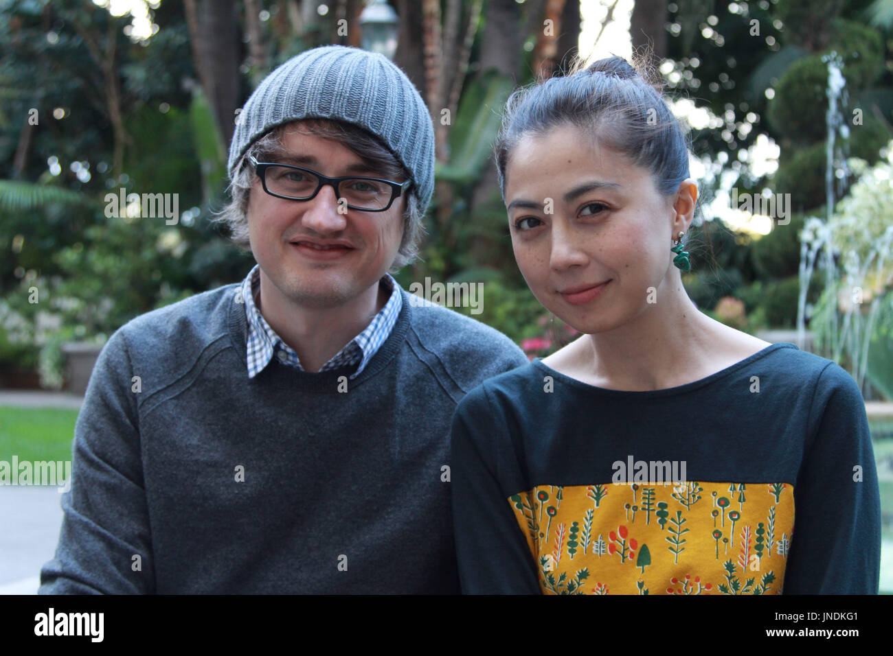Dave Boyle, Ayako Fujitani 03/02/2015 "Man from Reno" Photocall held at ...