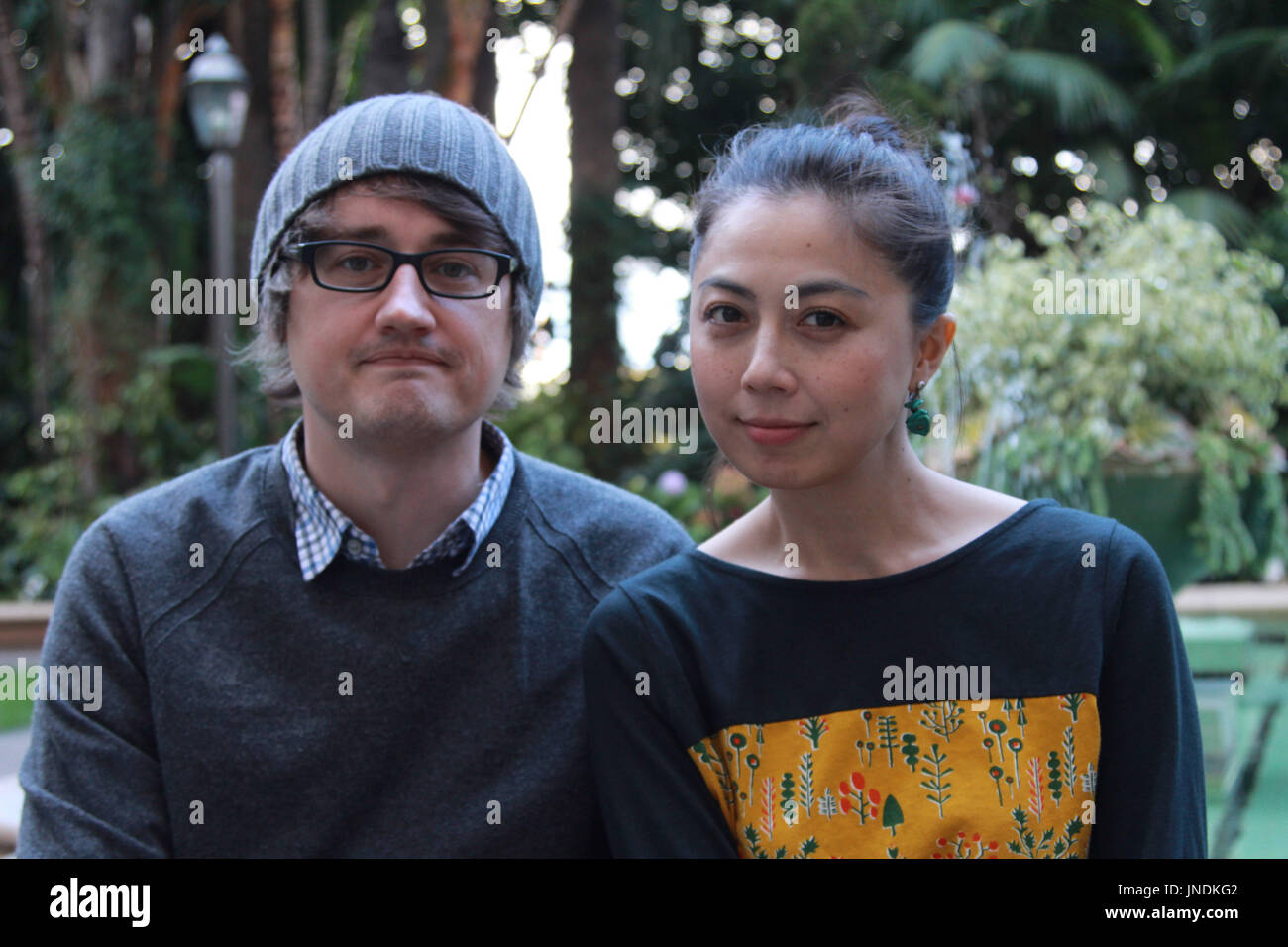 Dave Boyle, Ayako Fujitani 03/02/2015 "Man from Reno" Photocall held at ...