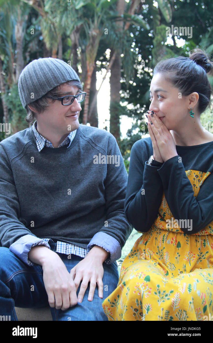 Dave Boyle, Ayako Fujitani 03/02/2015 "Man from Reno" Photocall held at ...