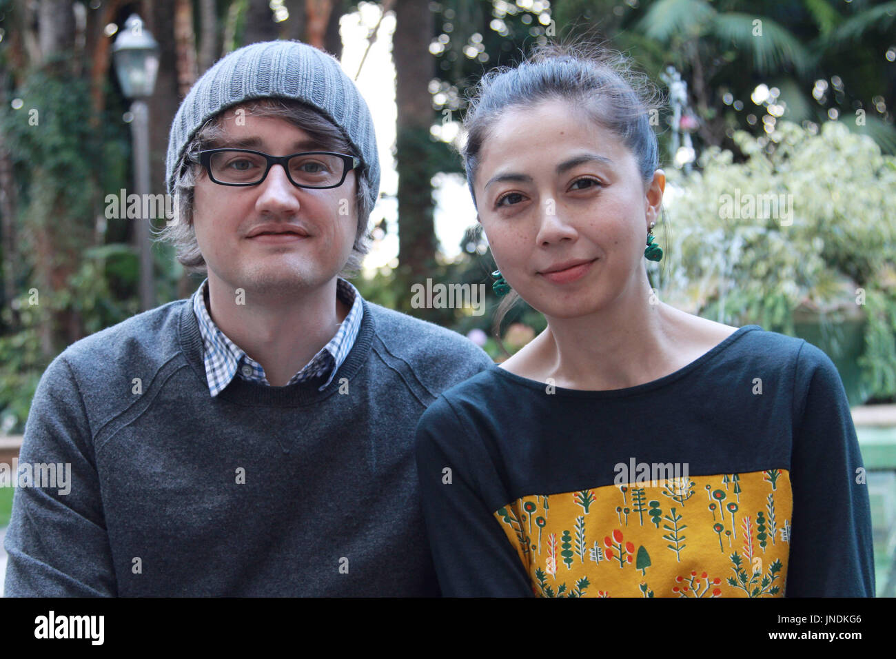 Dave Boyle, Ayako Fujitani 03/02/2015 "Man from Reno" Photocall held at ...