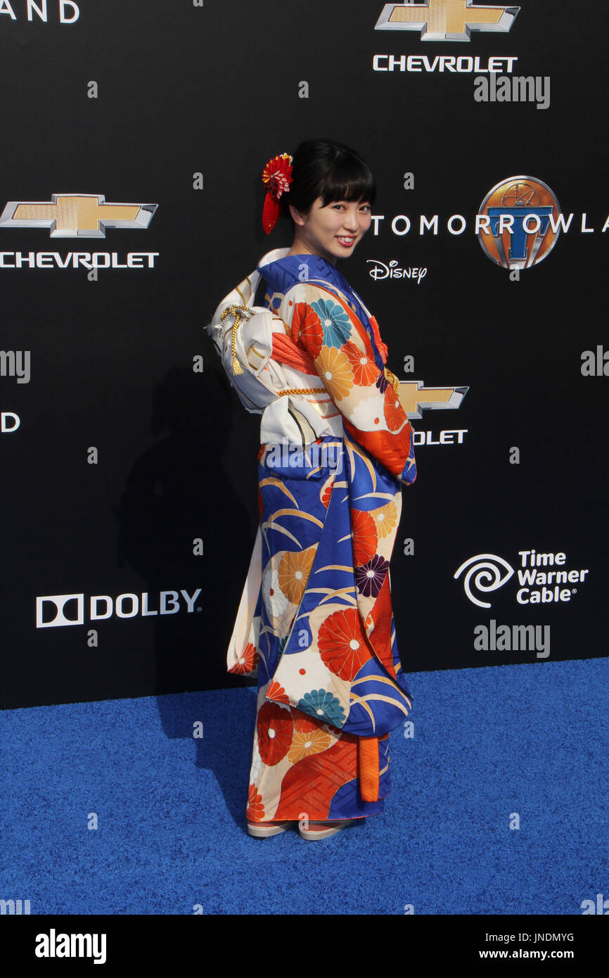 Mirai Shida 05/09/2015 The world Premiere of "Tomorrowland" held at AMC ...