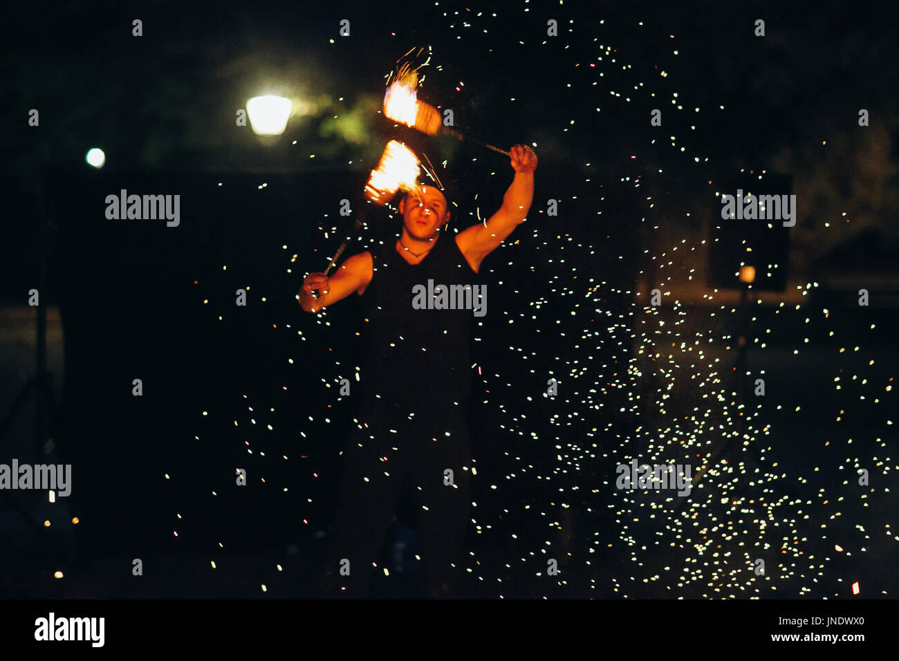 fireshow in awedding Stock Photo - Alamy