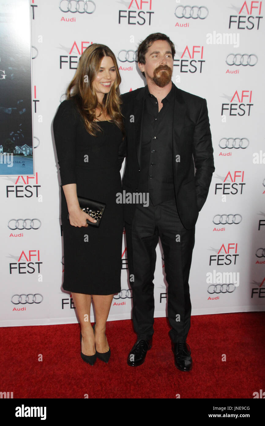 Cibi Blazic, Christian Bale 11/12/2015 AFI Fest 2015 World Premiere ...