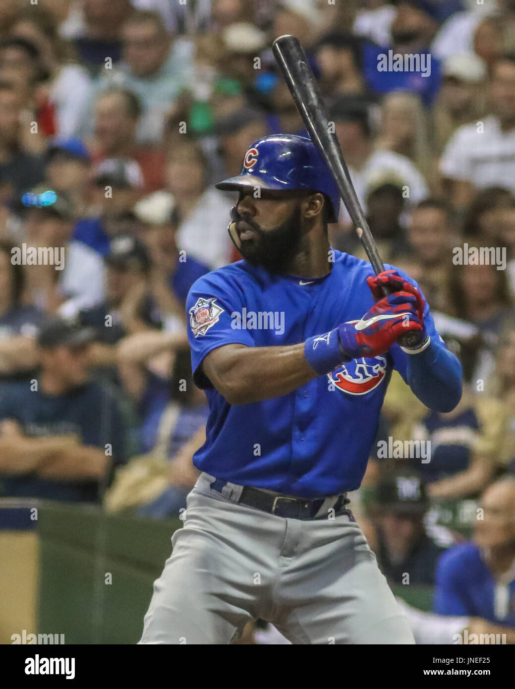 July 28th, 2017 - Chicago Cubs right fielder Jason Heyward (22) at bat ...
